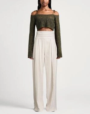 GAELLE PARIS Pants Size Linen, Viscose