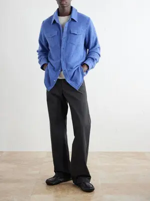 GOD'S TRUE CASHMERE Cashmere Shirt - Blue
