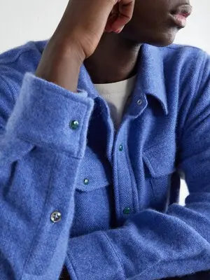 GOD'S TRUE CASHMERE Cashmere Shirt - Blue