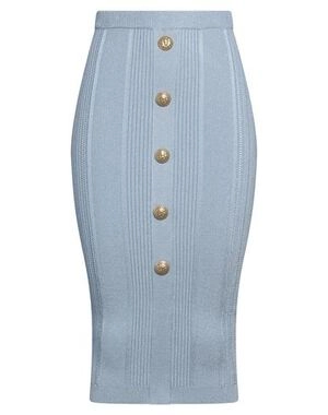 Balmain Midi Skirt Size Viscose, Polyester