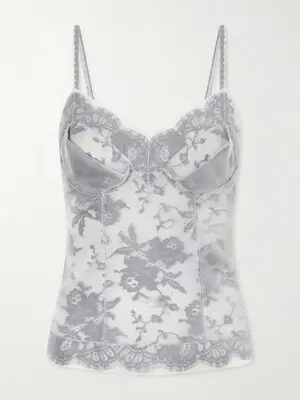 Alexander McQueen Organza Top - White