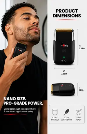 STYLECRAFT Homie Nano Gold Titanium Foil Shaver