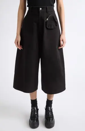 MELITTA BAUMEISTER Front Pocket Cargo Culottes - Black