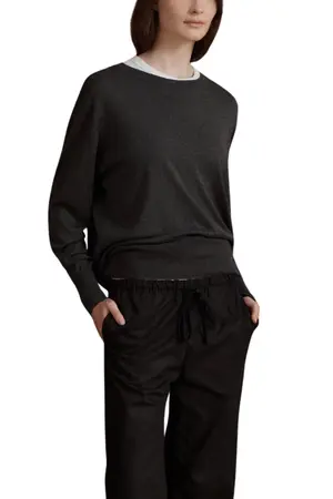 VIR VITA Yara Jersey Crewneck - Anthracite