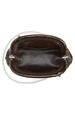 Stella McCartney Falabella Croc Embossed Faux Leather Soft Clutch