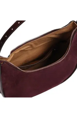 KENNETH COLE Chelsea Medium Leather Hobo - Plum