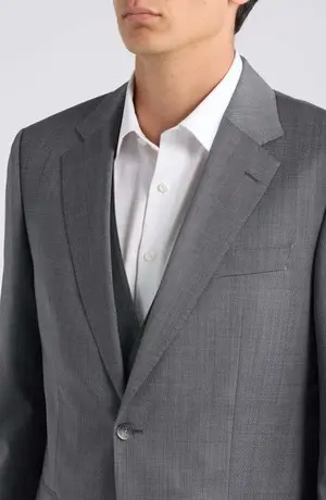 BOSS Huge Three-piece Virgin Wool Suit