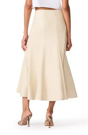 Steve Madden Luciara Faux Leather Midi Skirt