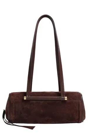 KENNETH COLE Highline Leather Shoulder Bag - Chocolate