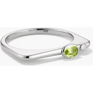 Mejuri Puzzle Stacking Ring Peridot