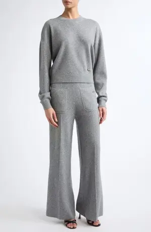 Victoria Beckham Crewneck Wool & Cashmere Sweater