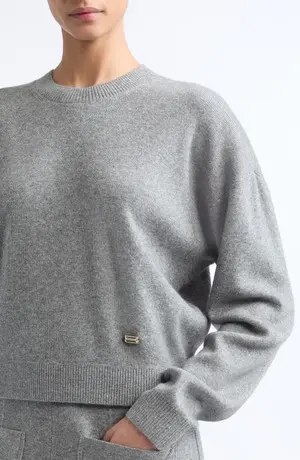 Victoria Beckham Crewneck Wool & Cashmere Sweater