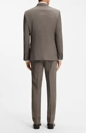 BOSS Huge Stretch Virgin Wool Suit