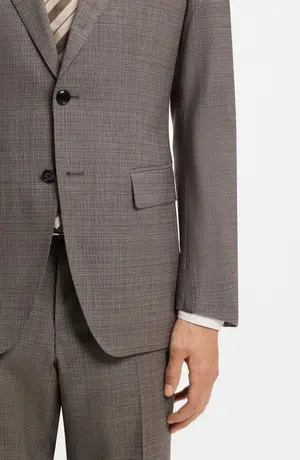 BOSS Huge Stretch Virgin Wool Suit