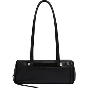 KENNETH COLE Highline Leather Shoulder Bag - Black