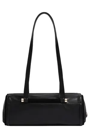 KENNETH COLE Highline Leather Shoulder Bag - Black