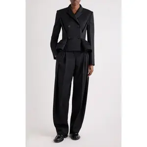 Givenchy Pinched Peplum Jacket - Black