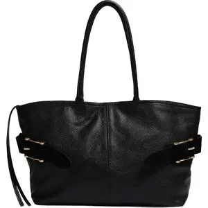 KENNETH COLE Bowery Leather Tote - Black