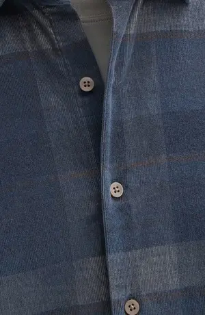 Robert Barakett Daban Long Sleeve Stretch Cotton Button Up Shirt