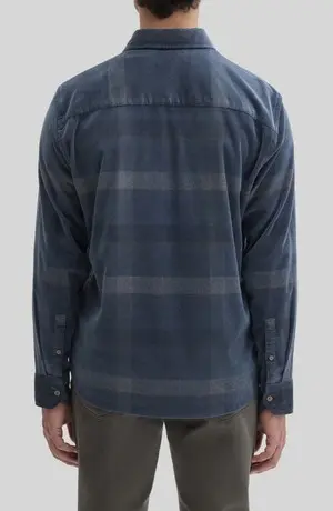 Robert Barakett Daban Long Sleeve Stretch Cotton Button Up Shirt