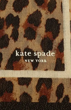 Kate Spade New York Wild Cat Wool Blend Oblong Scarf
