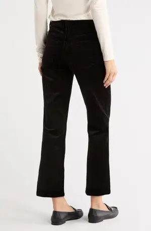 Paige Mason Velvet Ankle Straight Leg Jeans