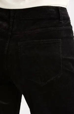 Paige Mason Velvet Ankle Straight Leg Jeans