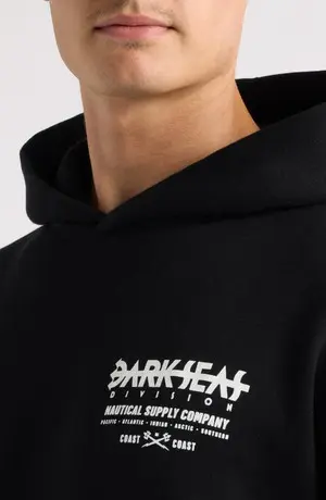 DARK SEAS Worldwide Graphic Hoodie - Black