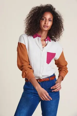 The Shirt By Rochelle Behrens The Claudia Shirt - Cream