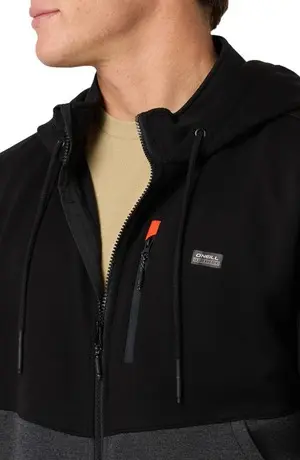 O'Neill Trvlr Tech Fleece Zip Hoodie - Black