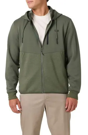 O'Neill Trvlr Tech Fleece Zip Hoodie - Dark Olive