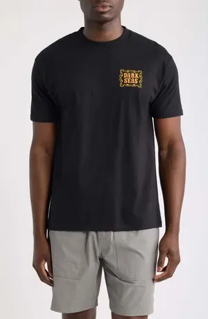 DARK SEAS Buck The System Graphic Tee - Black