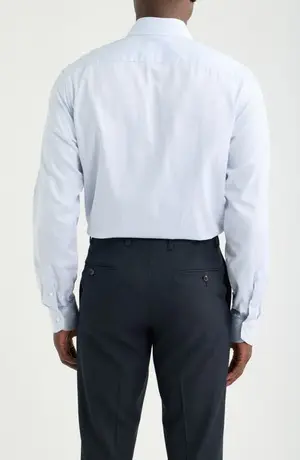 Canali Regular Fit Geometric Cotton Dress Shirt
