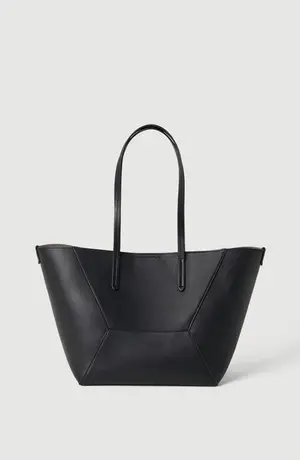 Brunello Cucinelli Bc Duo Small Bag In Calfskin With Monili - Black