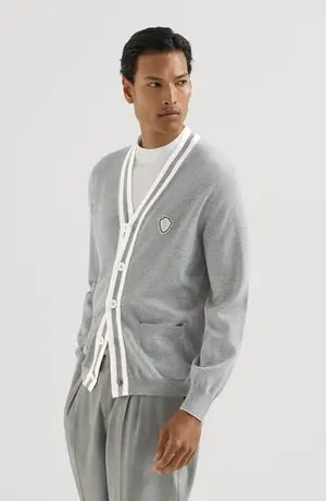 Brunello Cucinelli Logo Cardigans For Men