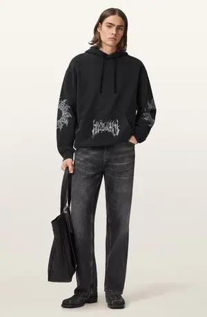 ALLSAINTS Helvette Graphic Hoodie