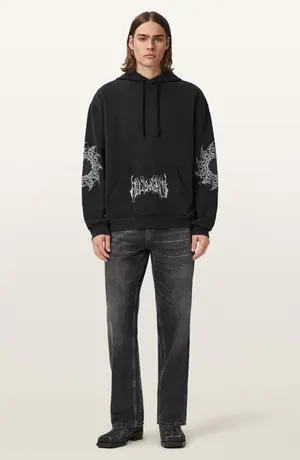 ALLSAINTS Helvette Graphic Hoodie
