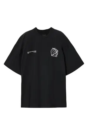 ALLSAINTS Caller Graphic T-shirt - Washed Black