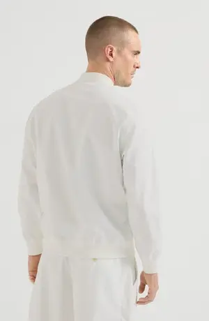 Brunello Cucinelli Nylon Sweatshirt With Logo And Zipper