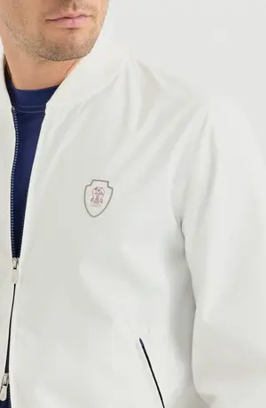Brunello Cucinelli Nylon Sweatshirt With Logo And Zipper