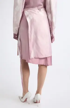 JULIE KEGELS Print Wrap Skirt