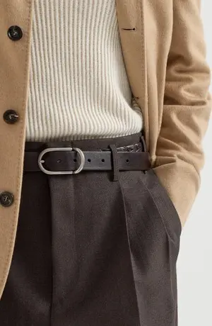 Brunello Cucinelli Braided Leather Belt