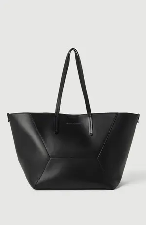 Brunello Cucinelli Bc Duo Bag In Calfskin With Monili - Black