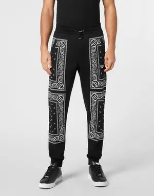 Philipp Plein Trackpants Paisley - Black