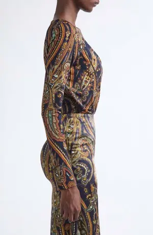 Etro Paisley Wrap Top