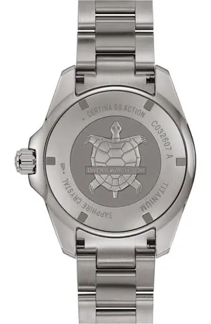CERTINA Ds Action Diver Powermatic 80 Automatic Bracelet Watch - Titanium/dark Grey