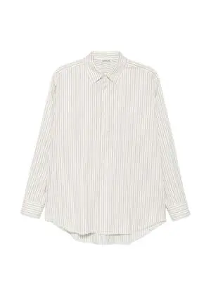 Auralee Cotton And Silk Striped Shirt - Multicolor