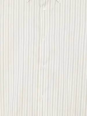 Auralee Cotton And Silk Striped Shirt - Multicolor
