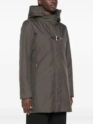 FAY Nylon Midi Parka Coat - Multicolor