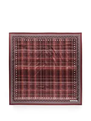Acne Studios Checked Silk Scarf - Multicolor
